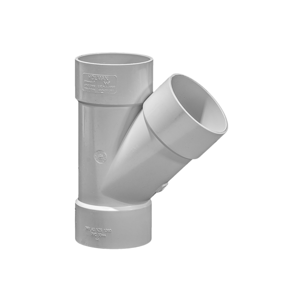 DWV PVC JUNCTION PLAIN - 50mm, 45º - Holman Plumbing