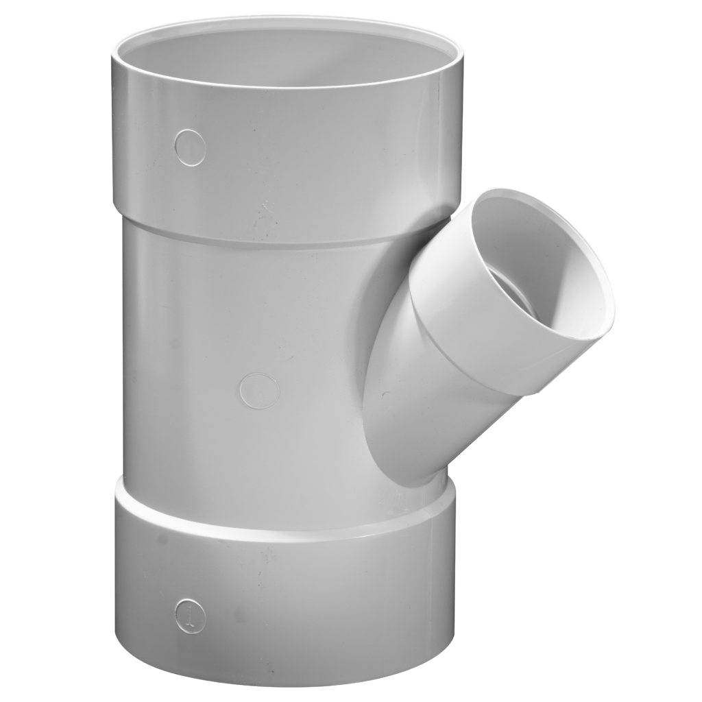 DWV PVC JUNCTION PLAIN - 100X50mm, 45º - Holman Plumbing