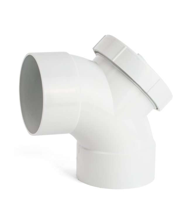 DWV PVC BEND REAR ACCESS - 100mm, 88º, F&F - Holman Plumbing