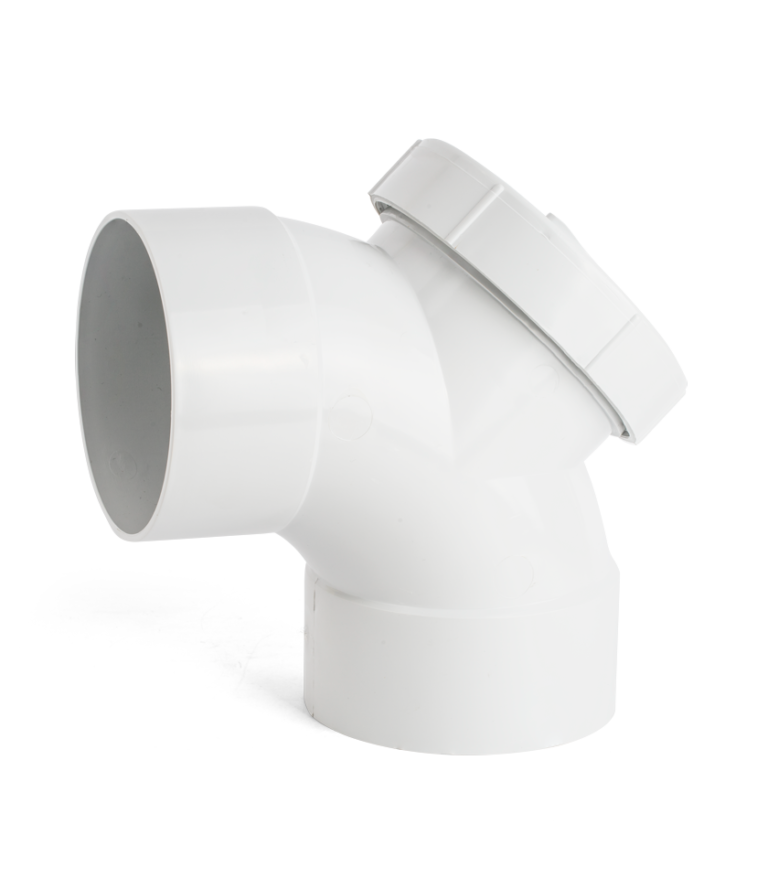 DWV PVC BEND REAR ACCESS - 100mm, 88º, F&F - Holman Plumbing