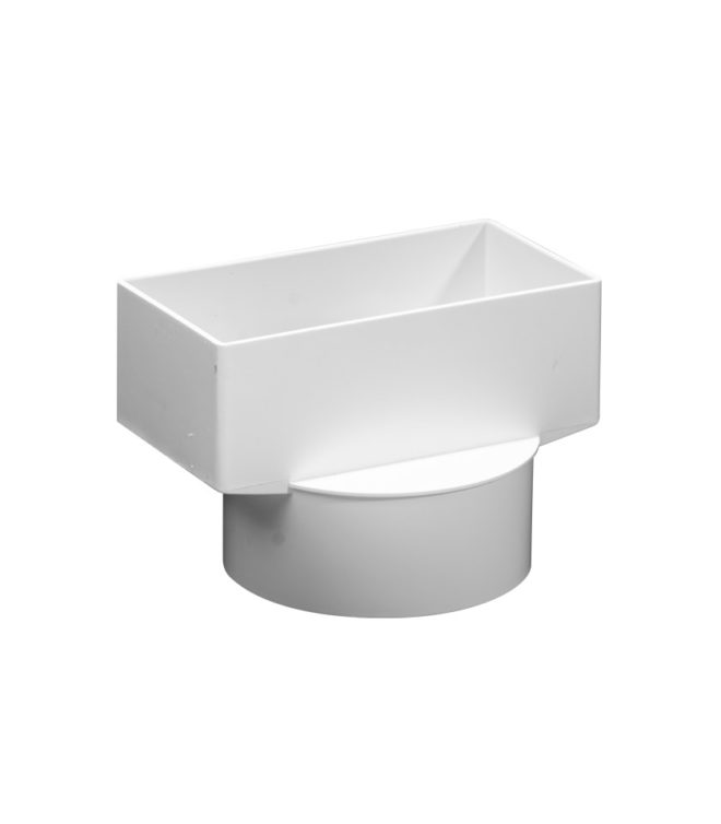 STORM PVC ADAPTOR DOWNPIPE - 150×150×100mm, SOCKETED - Holman Plumbing