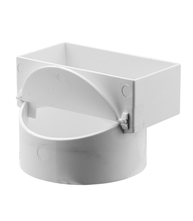 STORM PVC ADAPTOR DOWNPIPE - 100X50X90mm, INSPECTION OUTLET - Holman ...