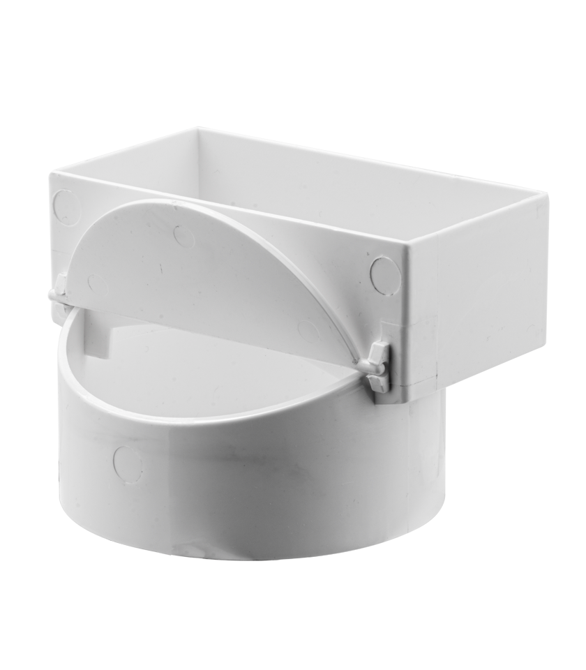 STORM PVC ADAPTOR DOWNPIPE - 100X50X90mm, INSPECTION OUTLET - Holman ...