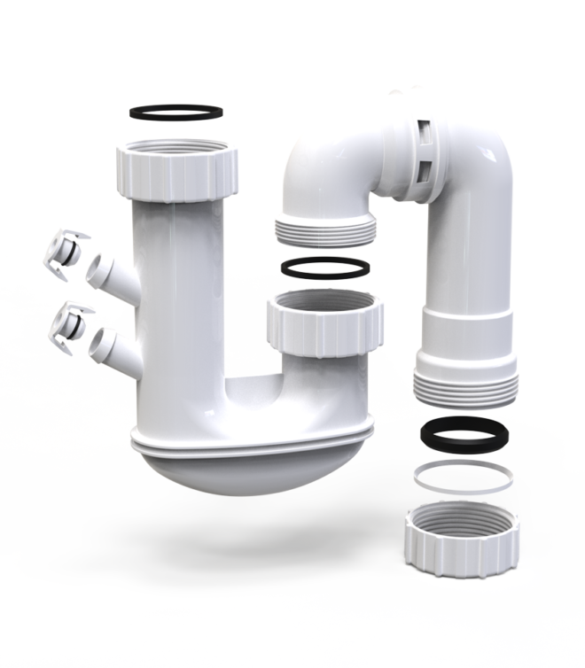 COMBINATION S&P TRAP - 50mm - Holman Plumbing