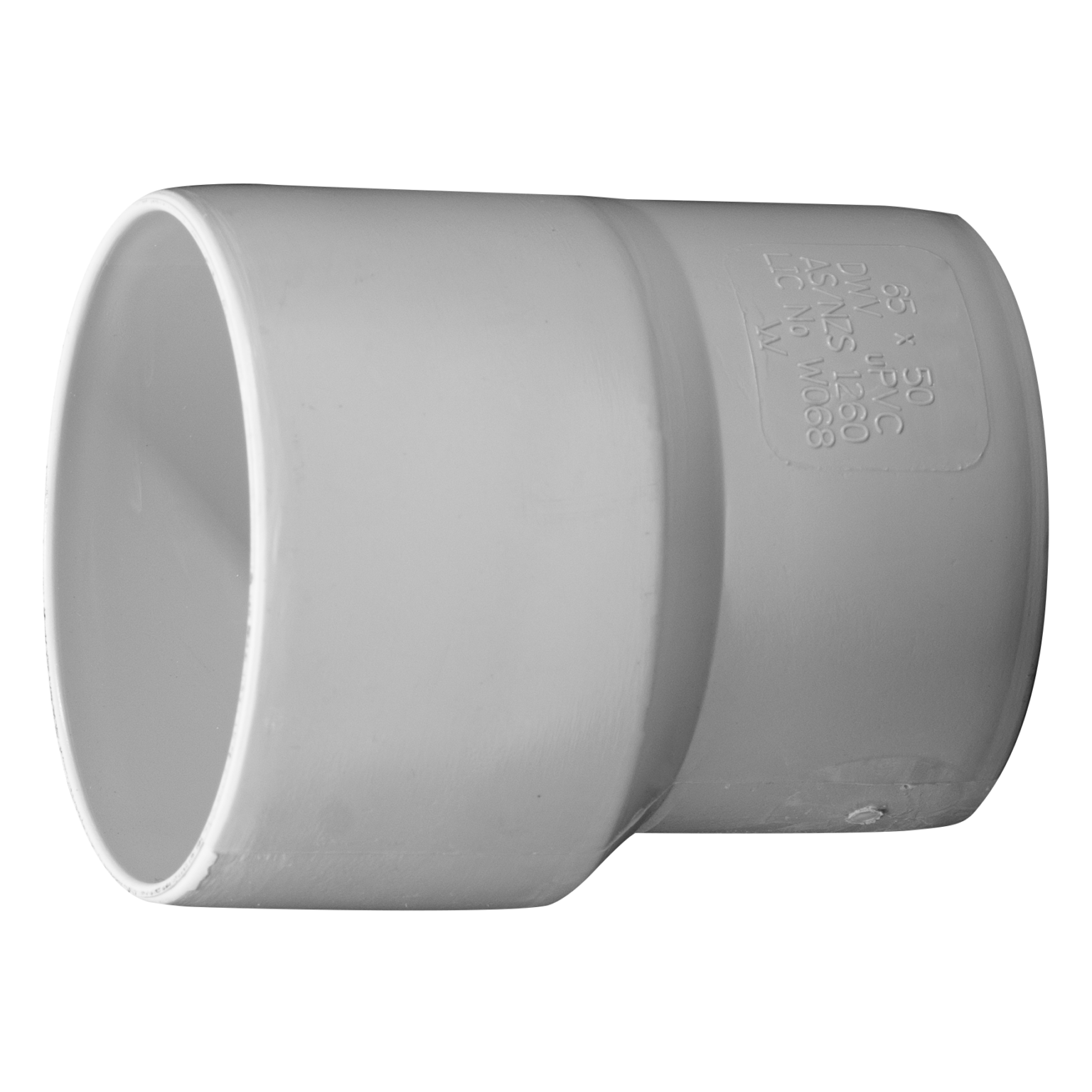 DWV PVC LEVEL INVERT TAPER - 65X50mm, M&F - Holman Plumbing