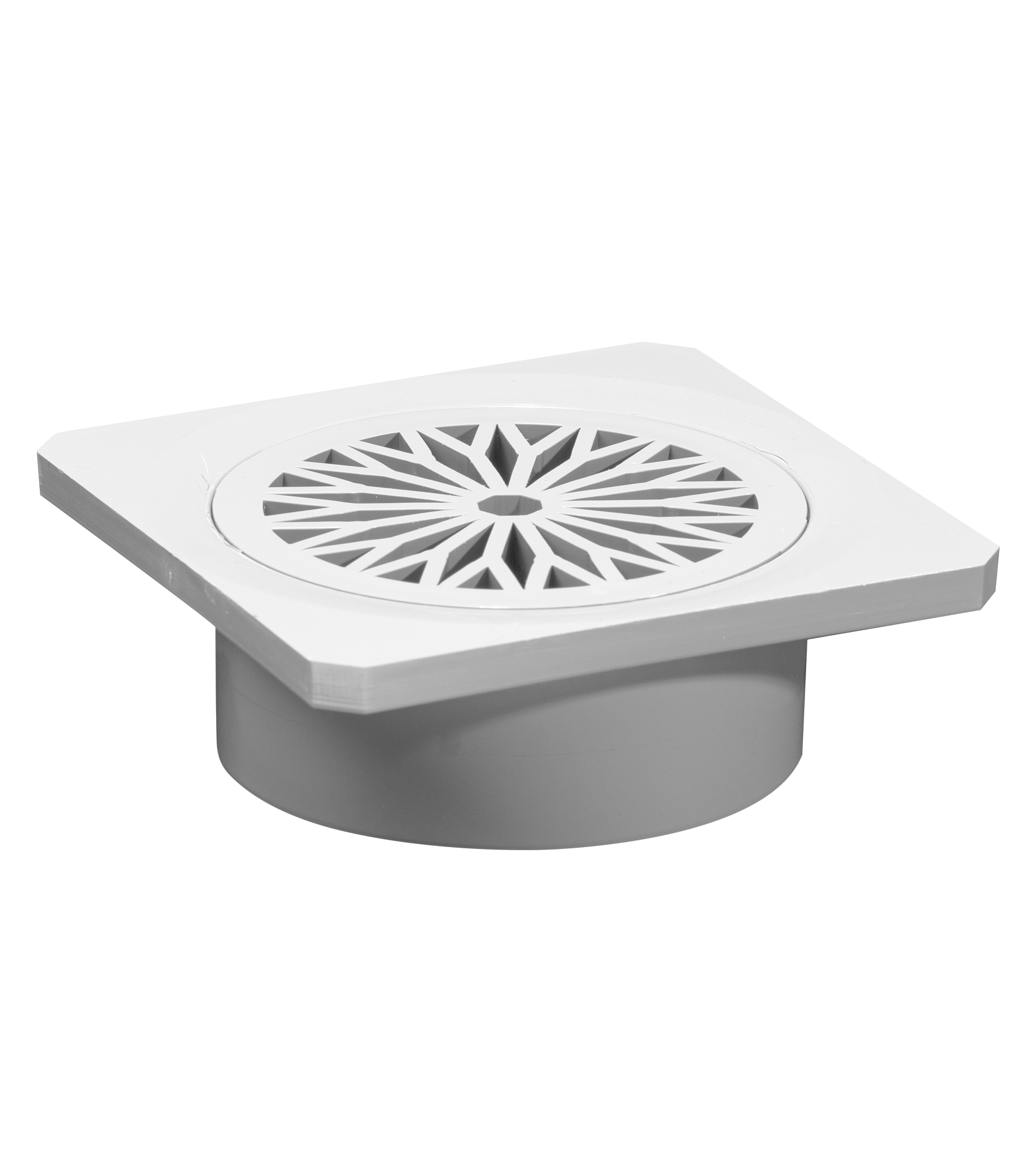 STORM ABS GRATE IN PIPE - 90mm, WHITE - Holman Plumbing