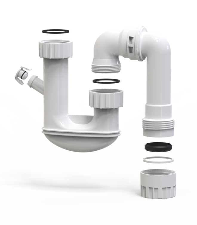 COMBINATION S&P TRAP 1X NIPPLE - 40mm - Holman Plumbing