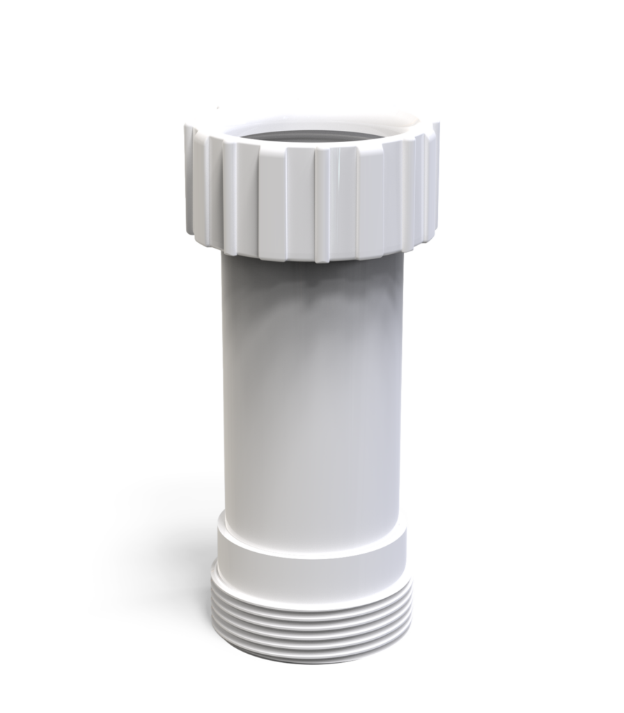 40mm x 100mm Adjustable Trap Extension - Cut Down - Holman Plumbing