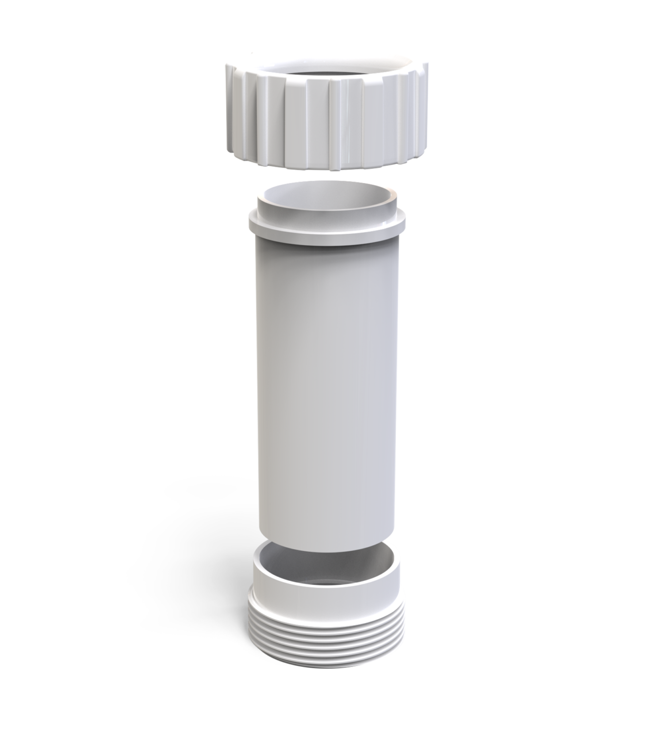 40mm x 100mm Adjustable Trap Extension - Cut Down - Holman Plumbing