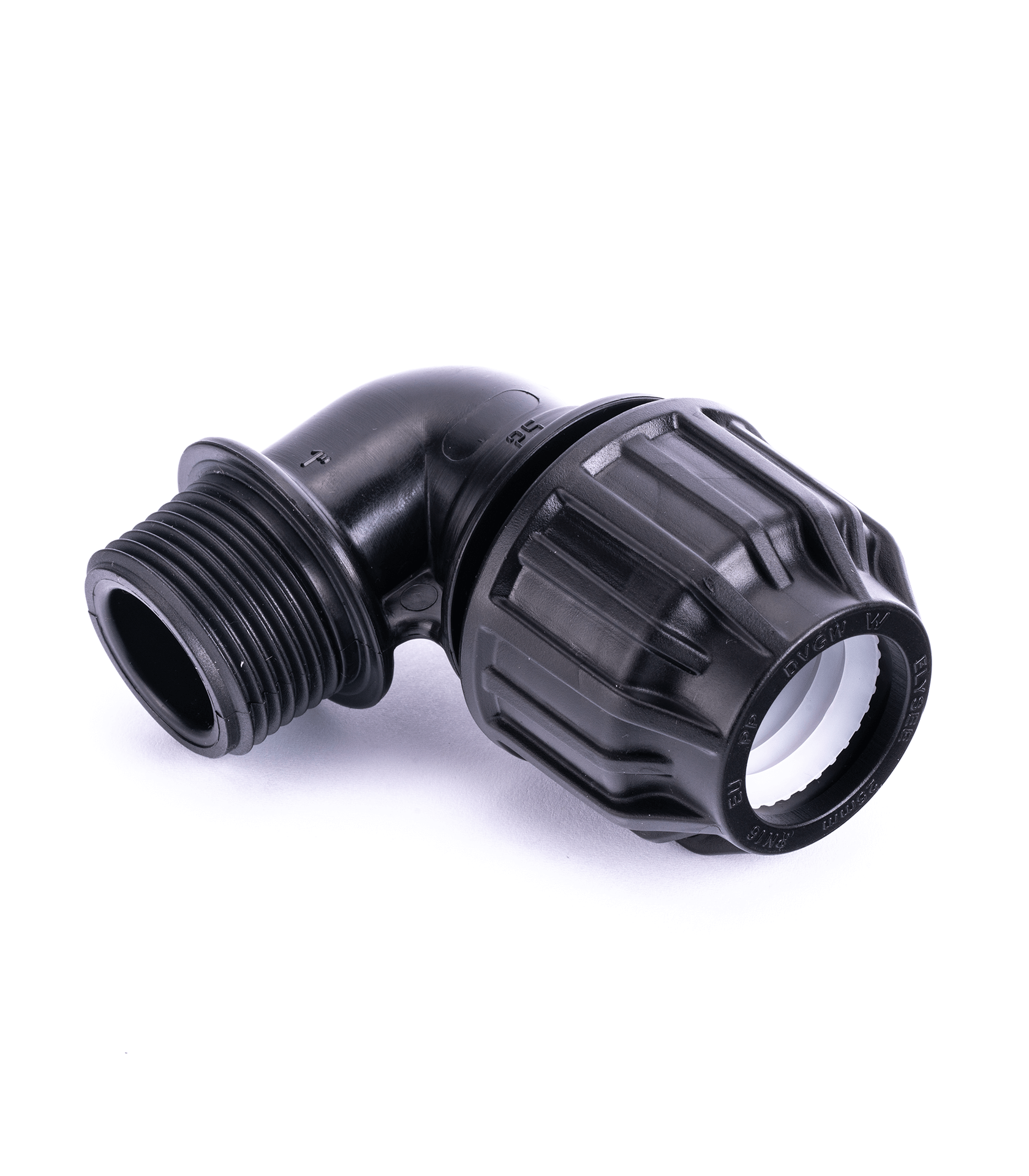 Poly Compression Male Elbow 90mm x 3" - Holman Plumbing