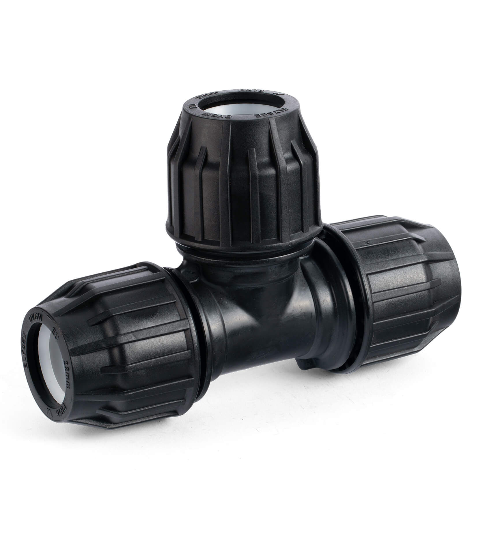 Poly Compression Tee 50mm - Holman Plumbing
