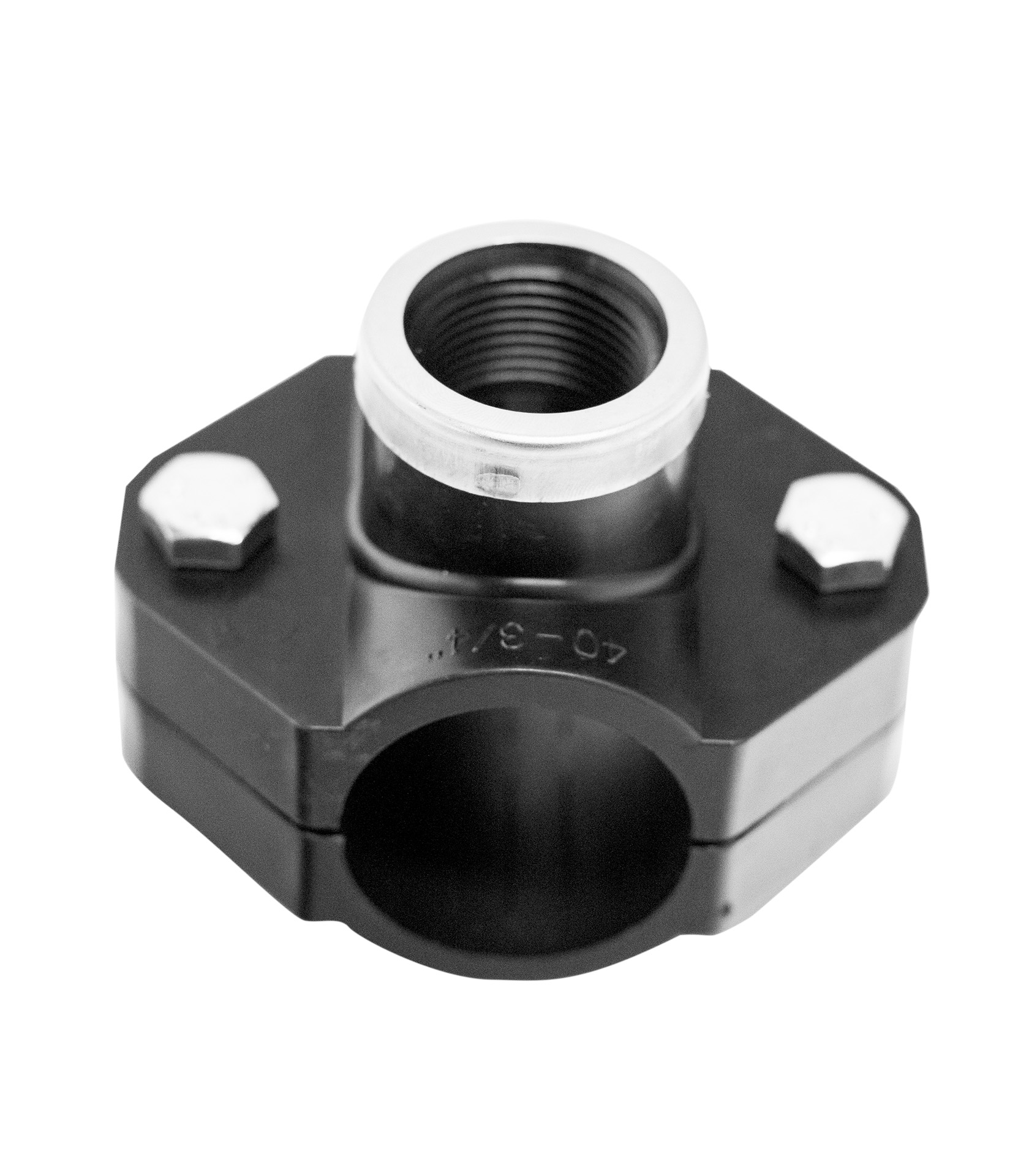 Poly Tapping Saddle 2 Bolt with O-Ring Seal 40mm x 1" - Holman Plumbing