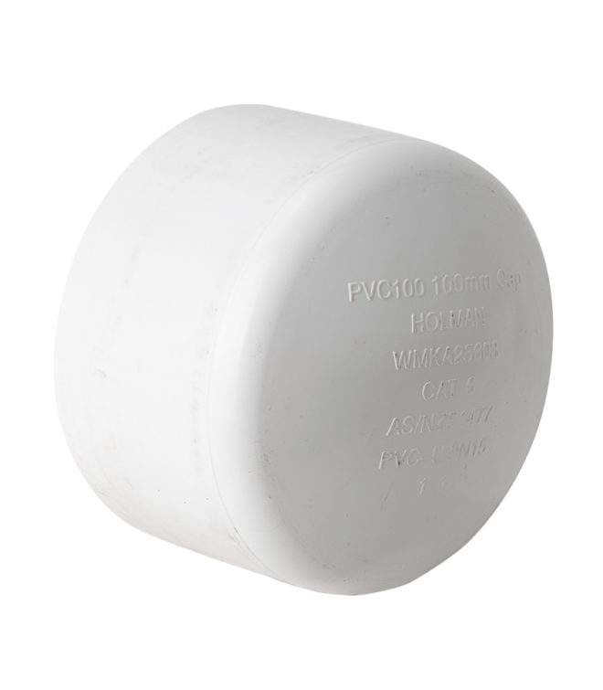 PVC PRESSURE CAP - 80mm - Holman Plumbing