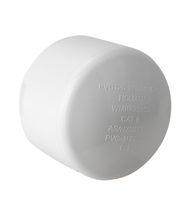 PVC PRESSURE CAP - 125mm - Holman Plumbing