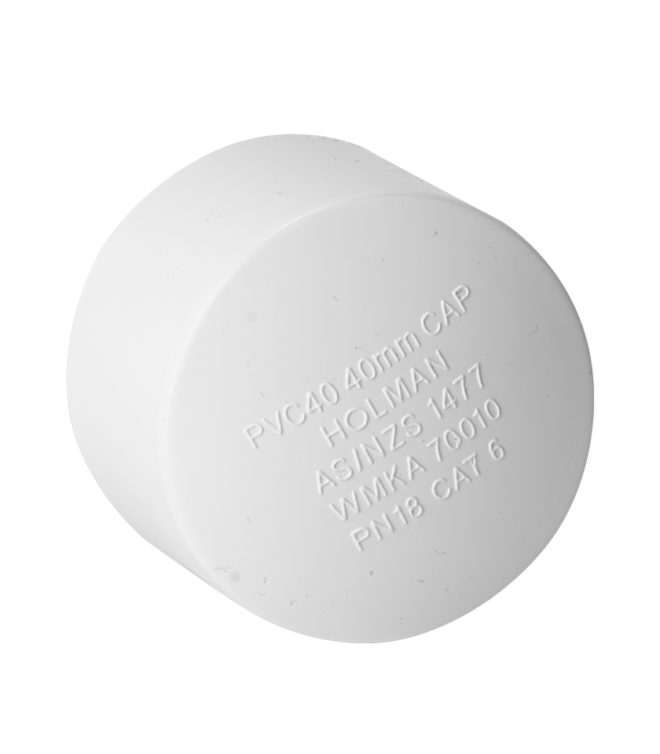 PVC PRESSURE CAP - 65mm - Holman Plumbing