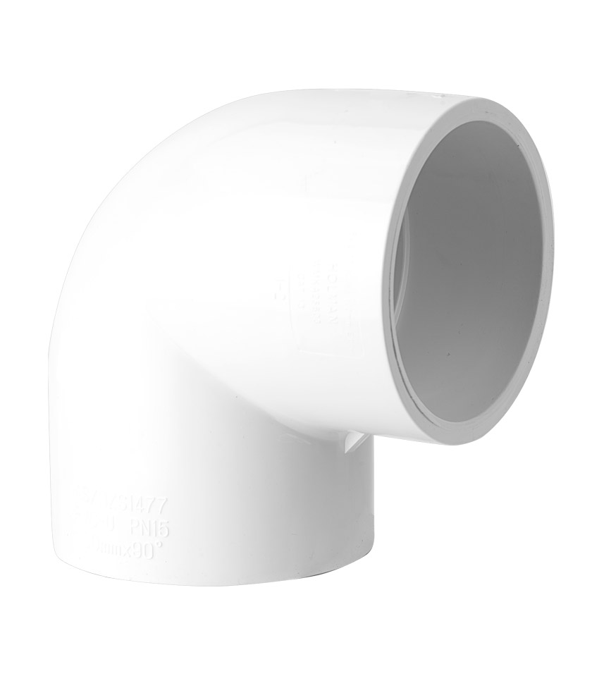 PVC PRESSURE ELBOW - 100mm, 90º - Holman Plumbing