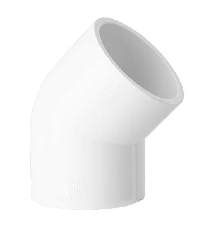 PVC PRESSURE ELBOW - 25mm, 45º - Holman Plumbing
