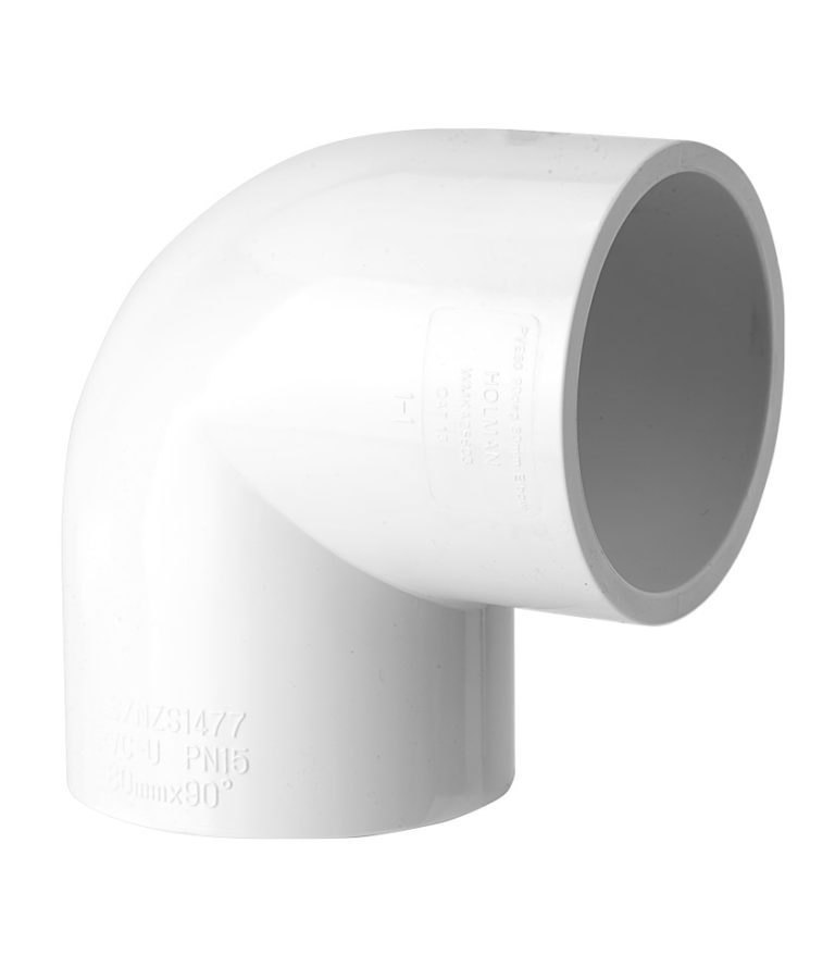 PVC PRESSURE ELBOW - 80mm, 90º - Holman Plumbing