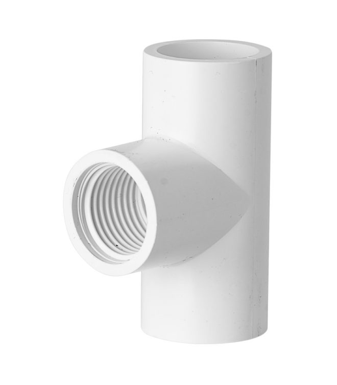 PVC PRESSURE FAUCET TEE - 50mm X 3/4" - Holman Plumbing