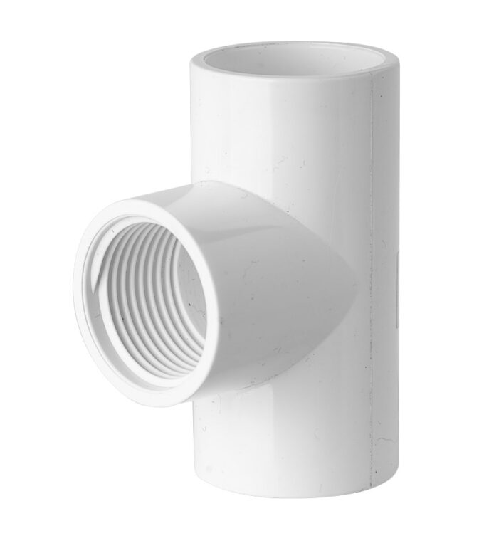 PVC PRESSURE FAUCET TEE - 50mm X 3/4" - Holman Plumbing